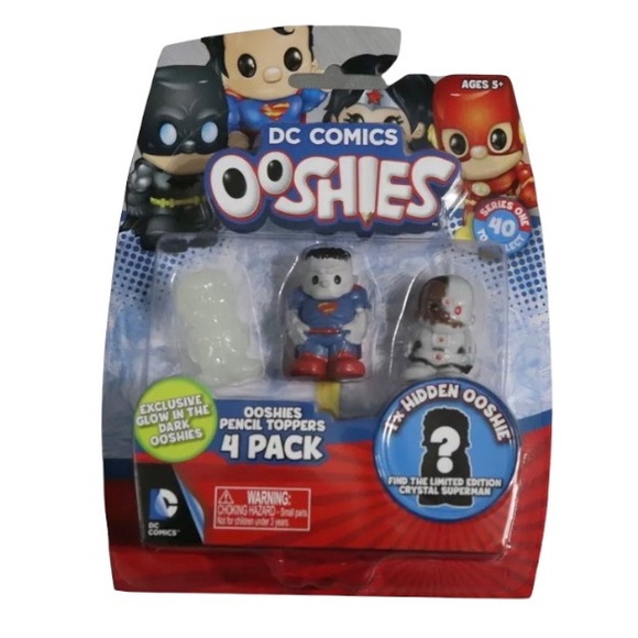DC Comics | Toys | Ooshies Dc Comics Pencil Toppers 4 Pack Series ...